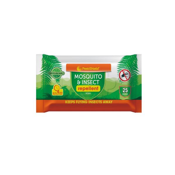 Pestshield Mosquito & Insect Repellent 25 Wipes – Reavley Chemist GH