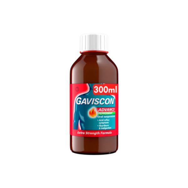 Gaviscon Advance Peppermint Flavour Oral Suspension 300ml – Reavley ...