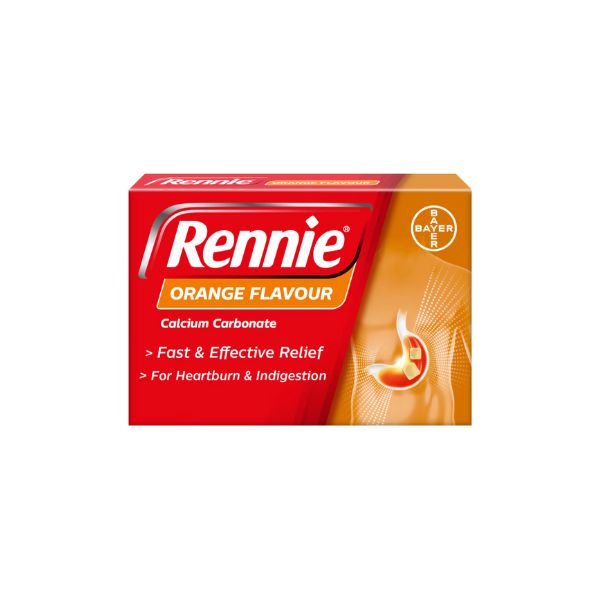 Rennie Orange Flavour Antacid 24 Chewable Tablets – Reavley Chemist GH